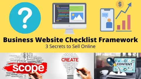 Business Website Checklist Framework Secrets - How to Sell Online